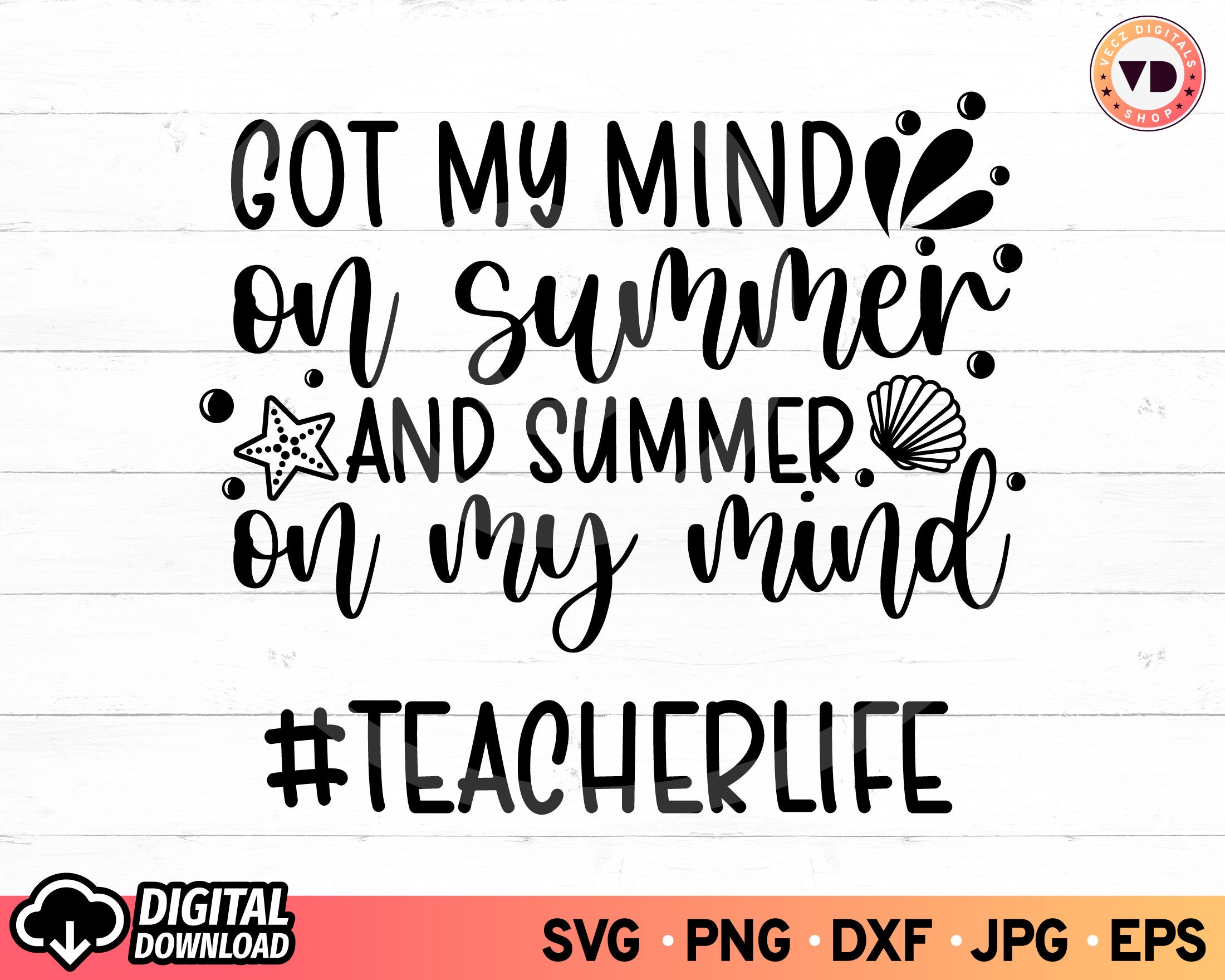 Got My Mind on Summer and Summer on My Mind SVG Summer - Etsy