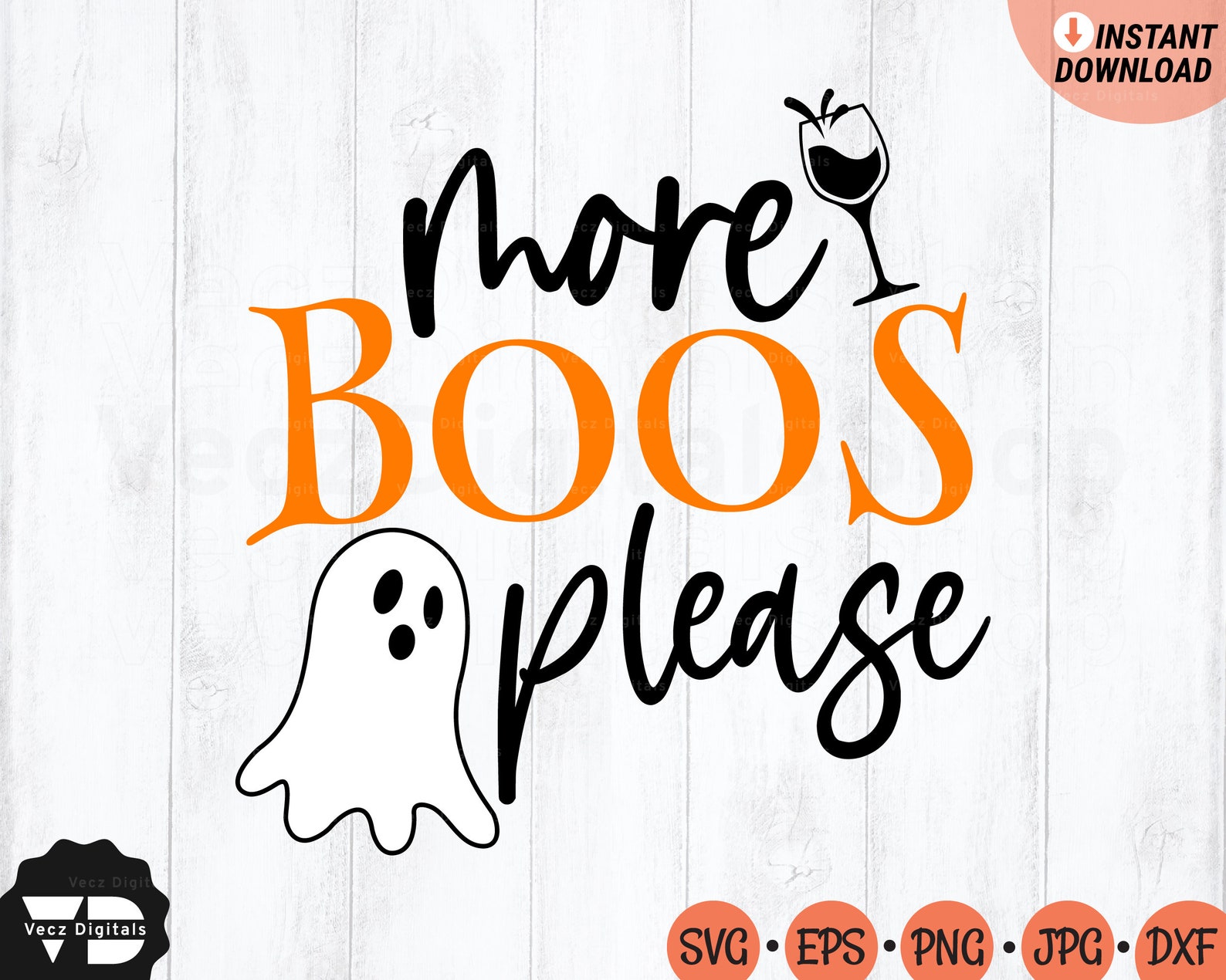 More Boos Please SVG Boo Svg Adult Halloween Svg Wine Glass | Etsy