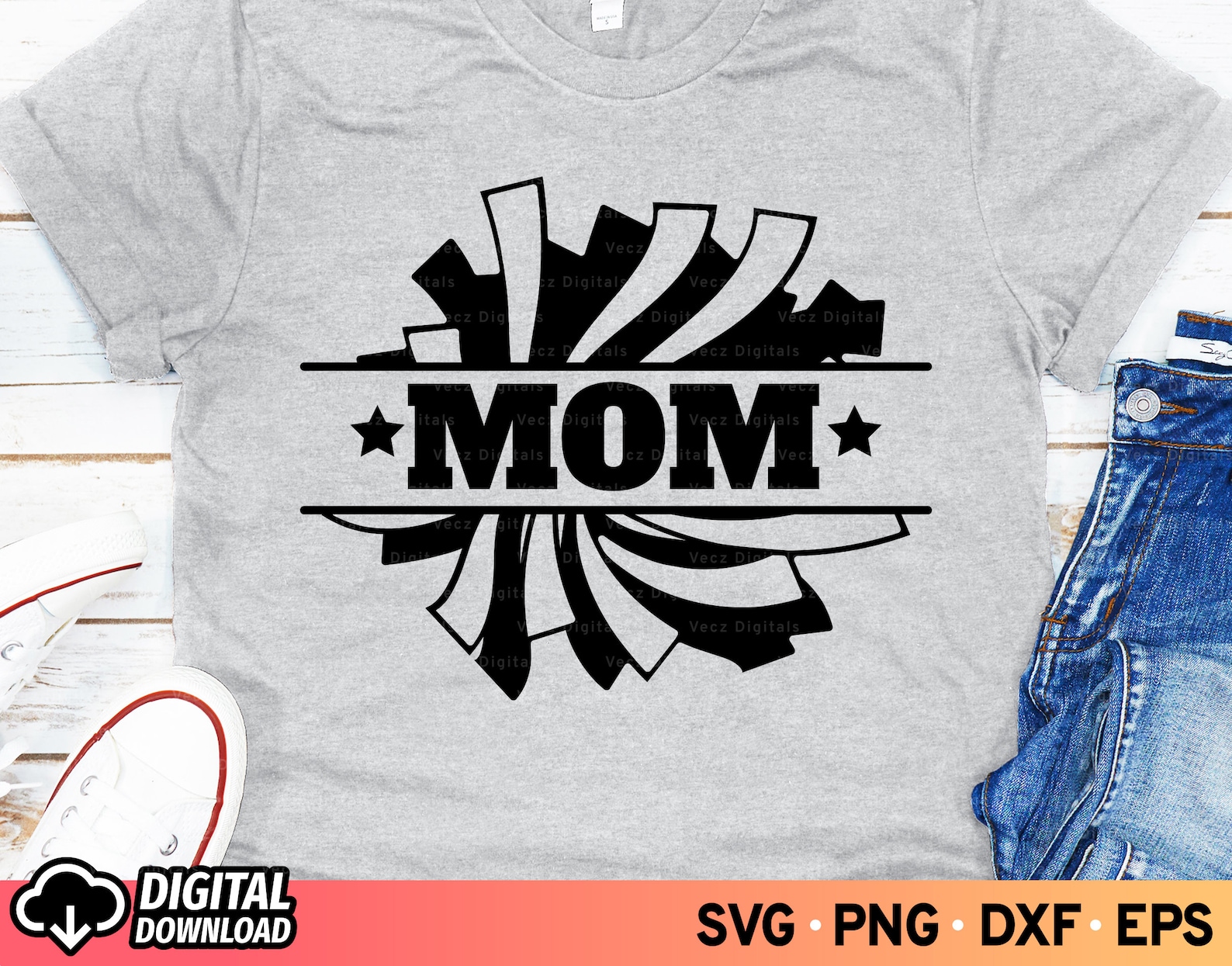 Cheer Megaphone SVG Bundle Cheer Mom Svg Pom Pom Svg Bow - Etsy