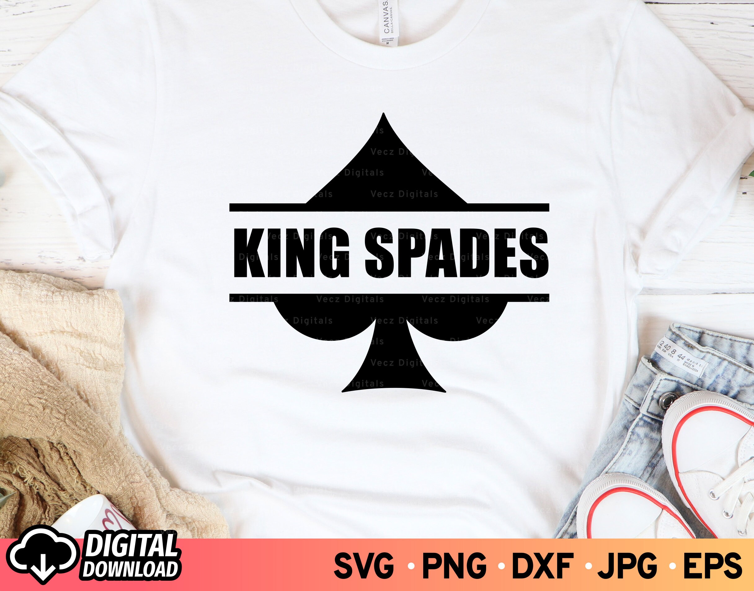 Spade Card SVG Name Frame Split Monogram Playing Card Svg - Etsy