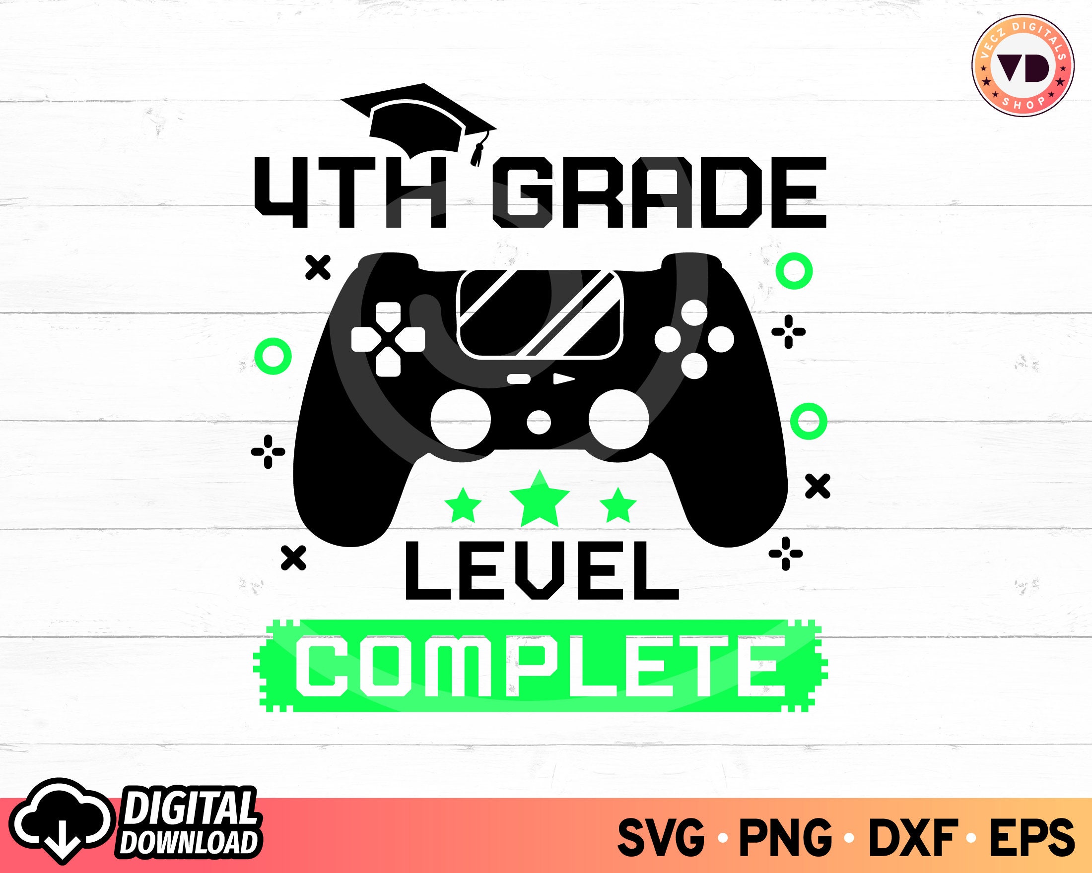 Fourth Grade Level Complete SVG Grade School Svg 4th Grade - Etsy
