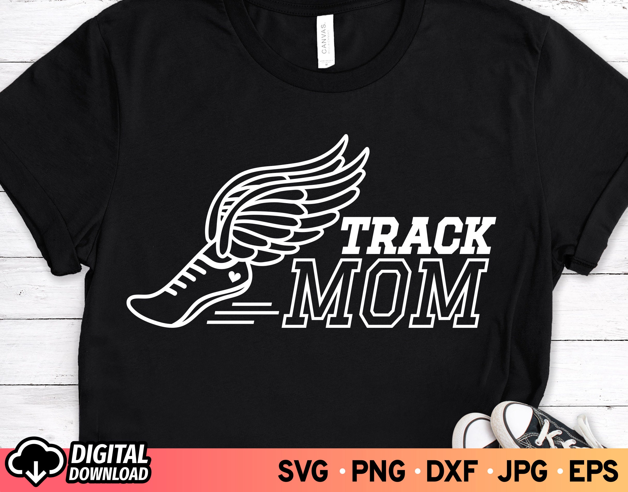 Track Mom SVG and PNG Running Svg Track and Field Svg Mom - Etsy