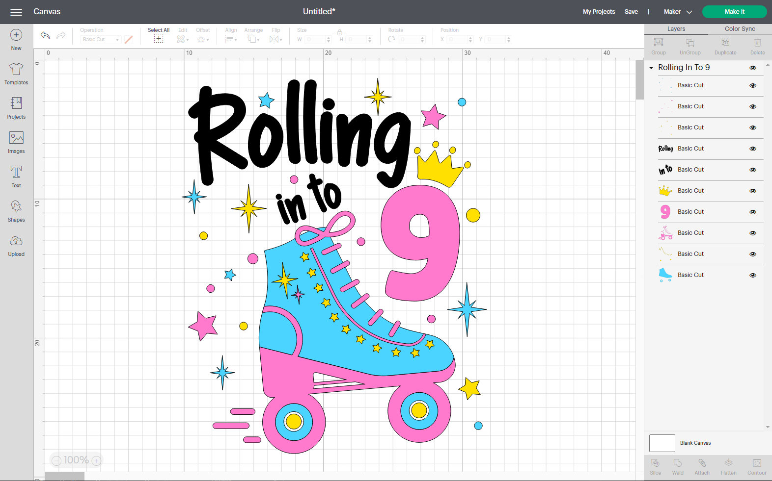 Rolling Into 9 SVG Roller Skate Svg 9th Birthday Svg - Etsy