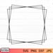 Double Square Frame Svg, Frame Clip Art, Geometric Square Frame Svg ...