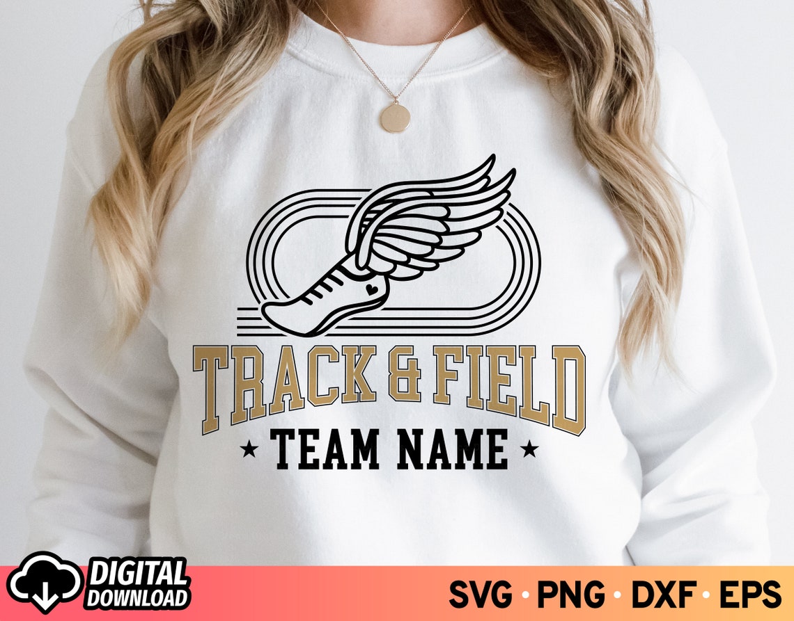 Track and Field Team SVG: Runner Wings Design (digital Download) PNG ...