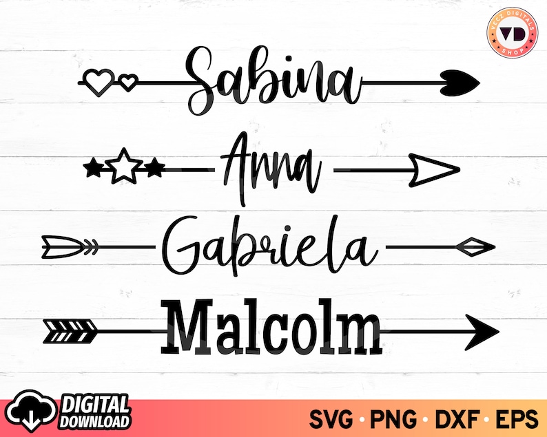 Arrow SVG Bundle: Split, Heart, Feather Arrow Clipart (digital Download ...
