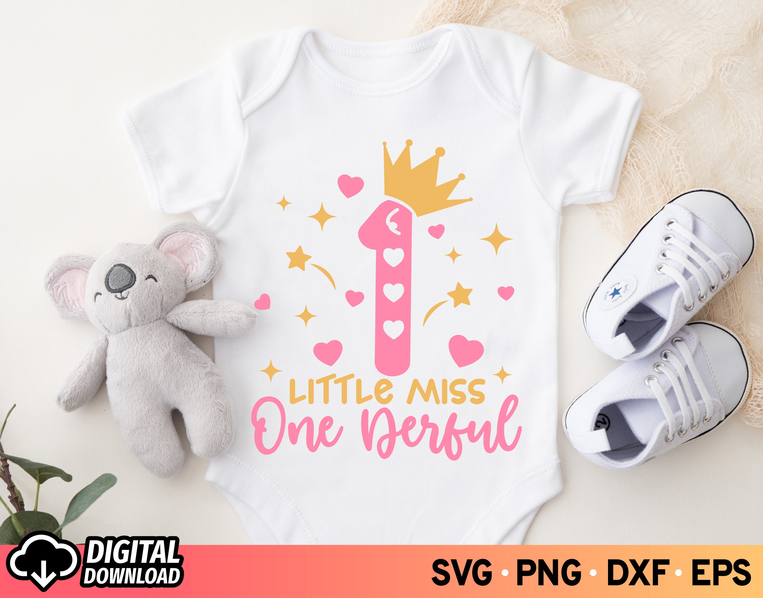 Little Miss One-derful SVG 1st Birthday Svg First Birthday - Etsy