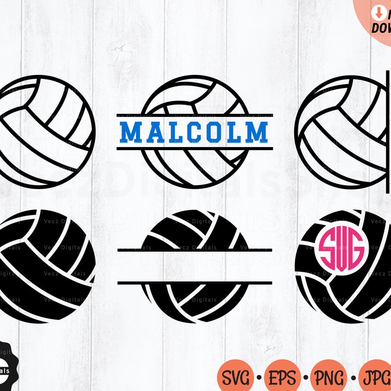 Volleyball Monogram - Etsy