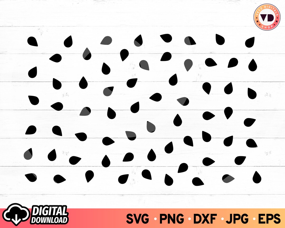Watermelon Seeds SVG, Summer Svg, Watermelon Clipart, Summer Fruit SVG ...