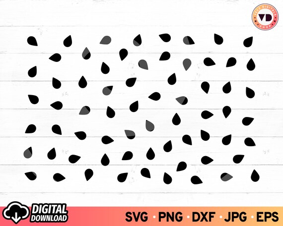 Watermelon Seeds SVG Summer Svg Watermelon Clipart Summer | Etsy