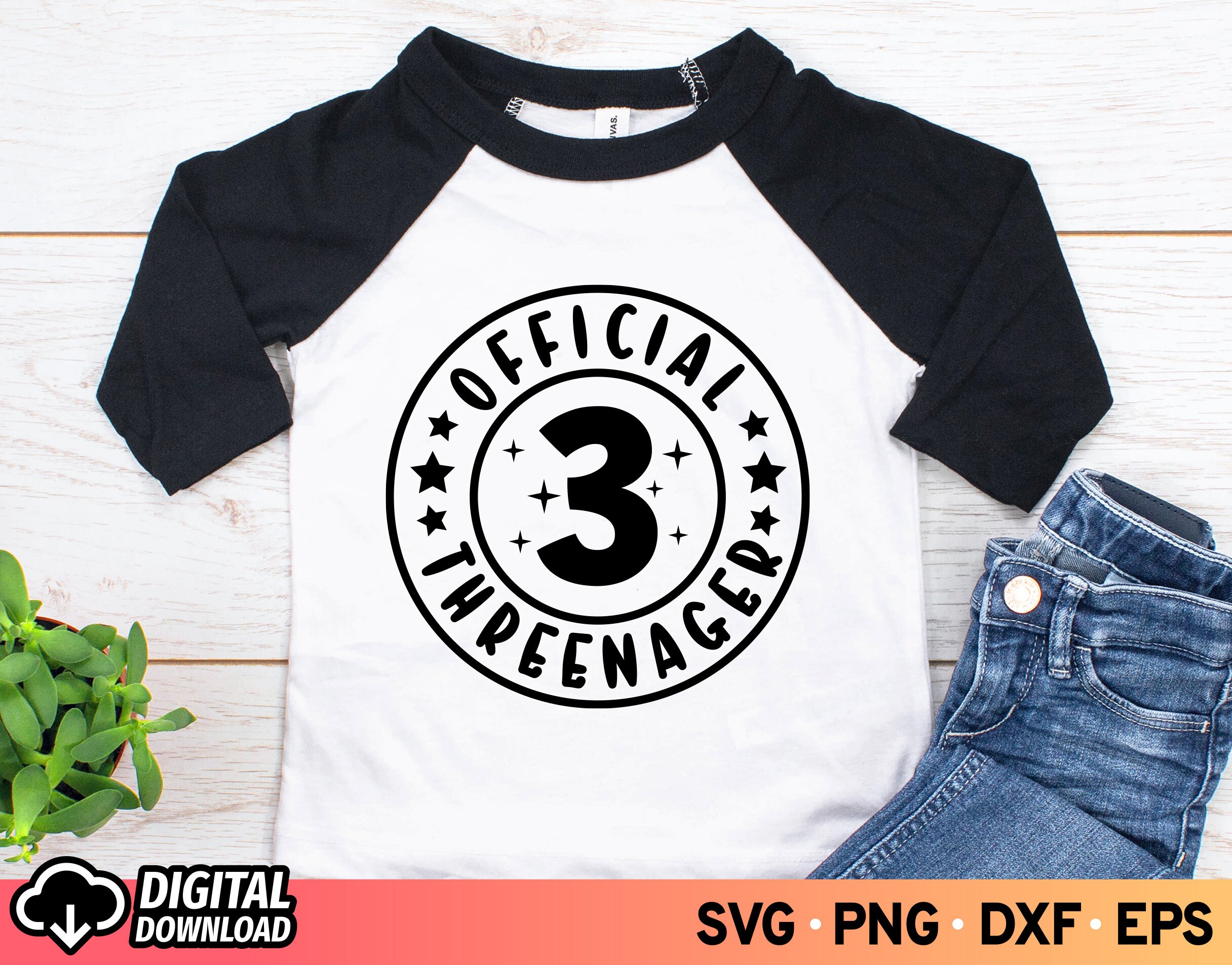 Official Threenager SVG 3rd Birthday Shirt Boy Girl Svg - Etsy