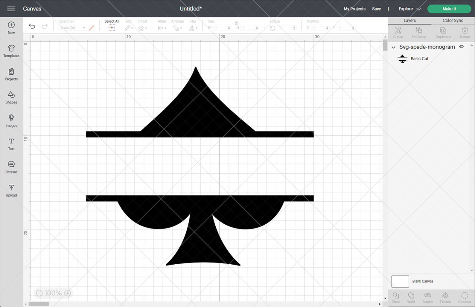 Spade Card SVG Name Frame Split Monogram Playing Card Svg - Etsy