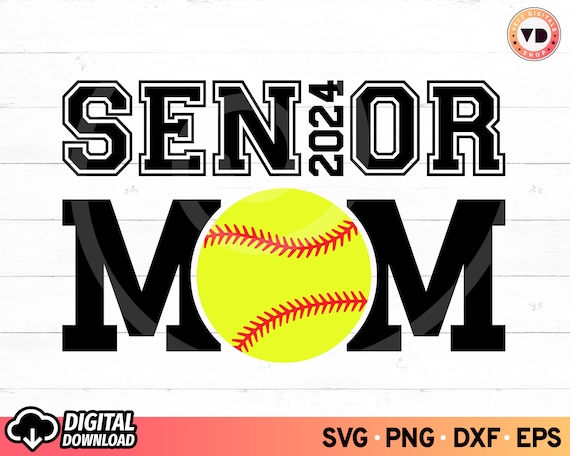 Senior Softball Mom SVG Senior Mom 2024 Softball Svg - Etsy