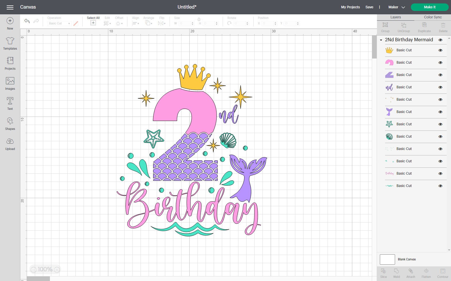 2nd Birthday Mermaid SVG Mermaid Tail SVG Second Birthday - Etsy