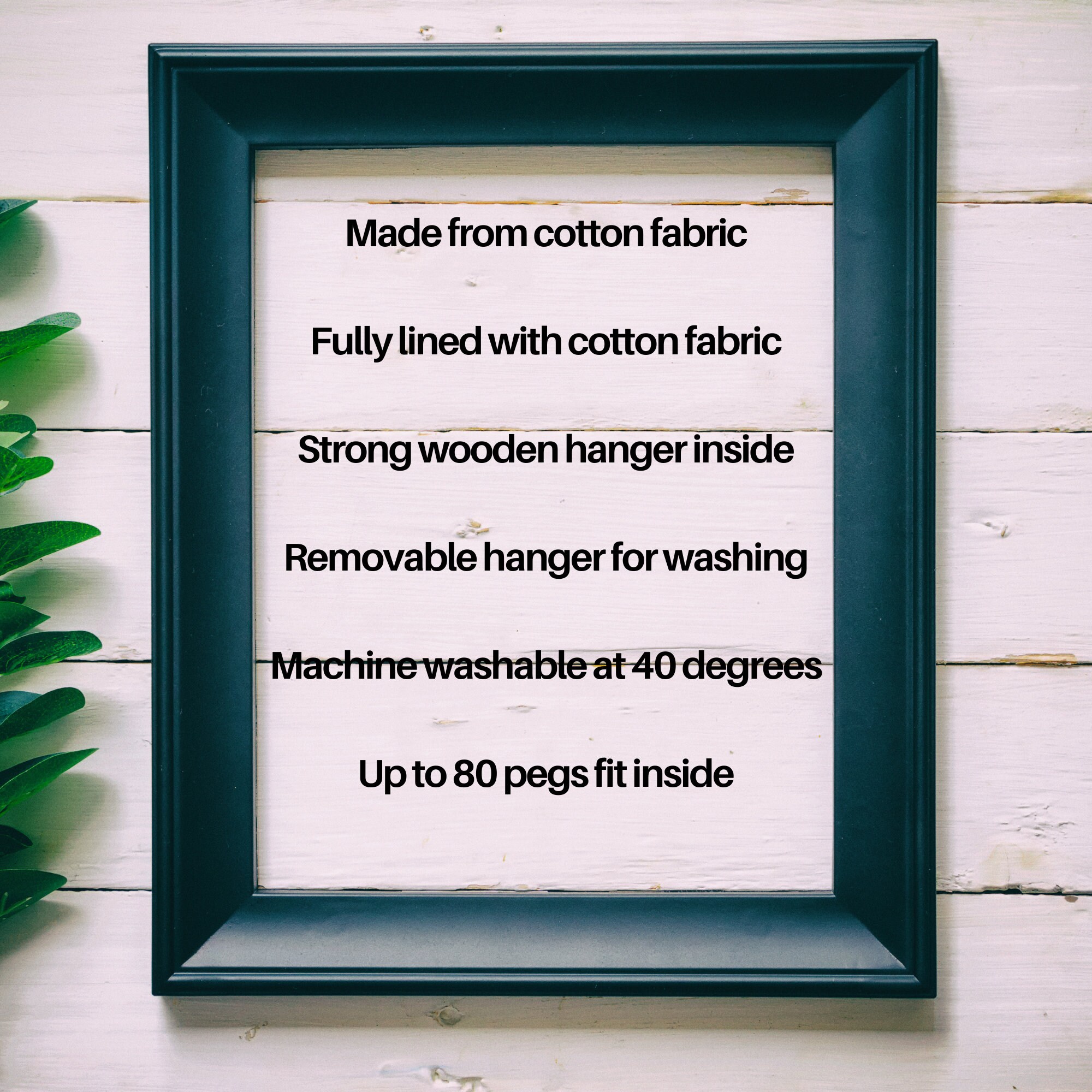 Handmade Dog Peg Bag: Cotton Laundry Storage With Wooden Hanger - Etsy UK