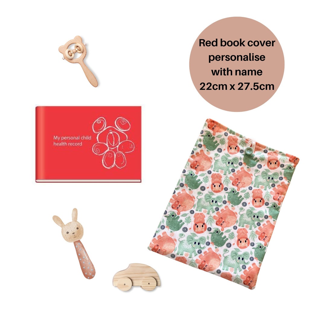 Personalized Baby NHS Red Book Cover: Zoo Animals Fabric - Etsy UK