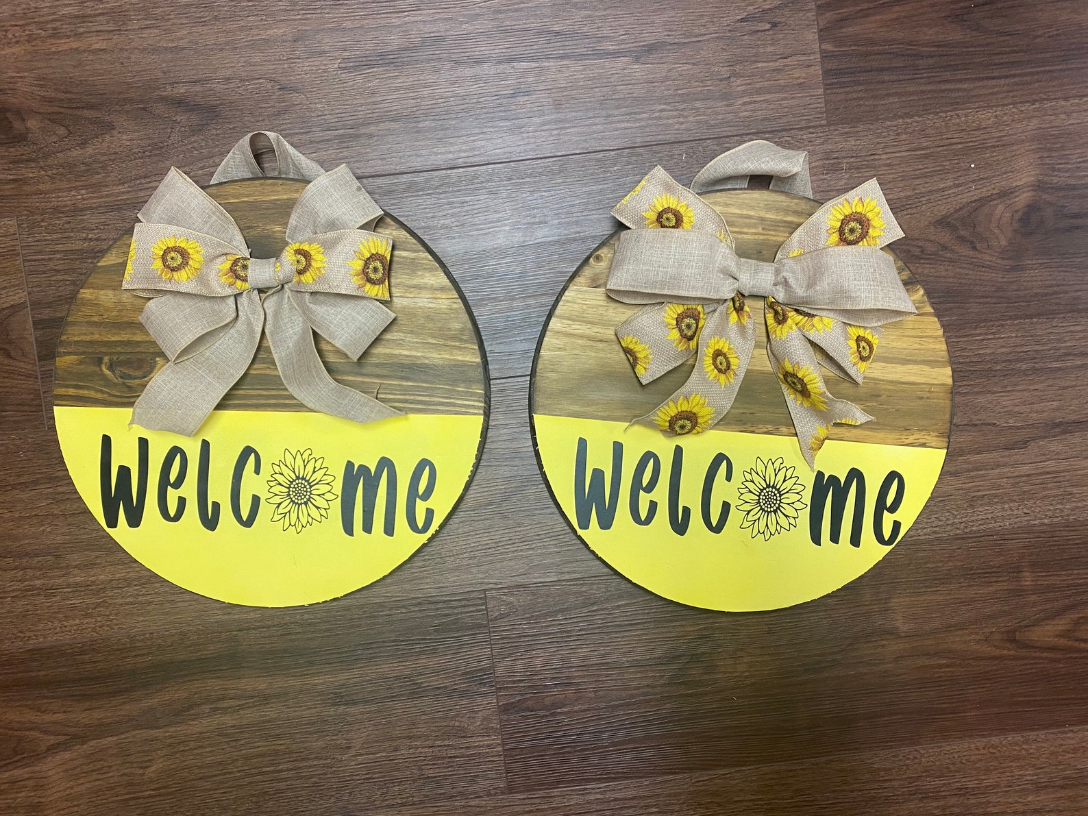 Sunflower Welcome Sign - Etsy