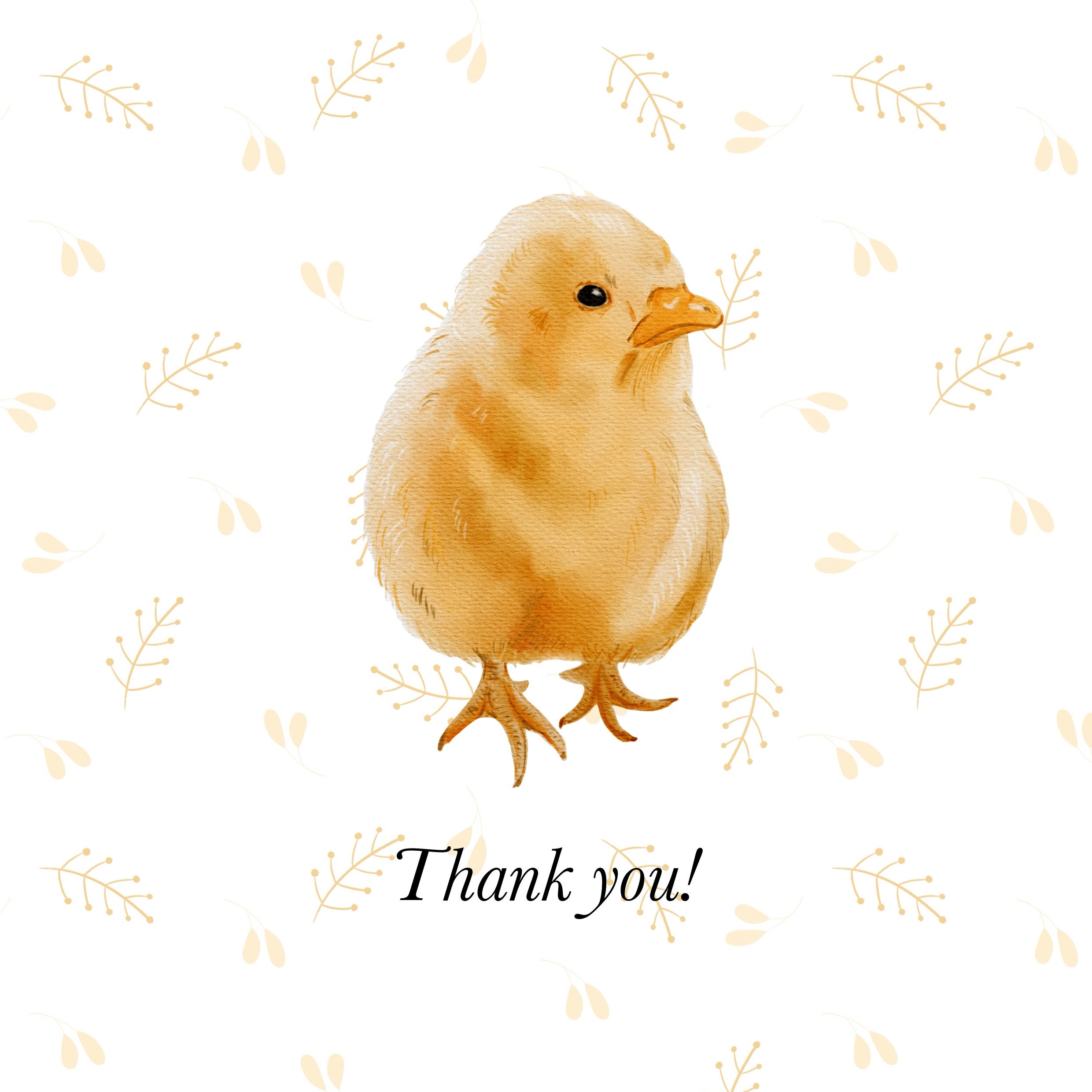 Cute Little Chickens Seamless Patterns, Chickens Watercolor Digital ...