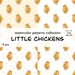 Cute Little Chickens Seamless Patterns, Chickens Watercolor Digital ...