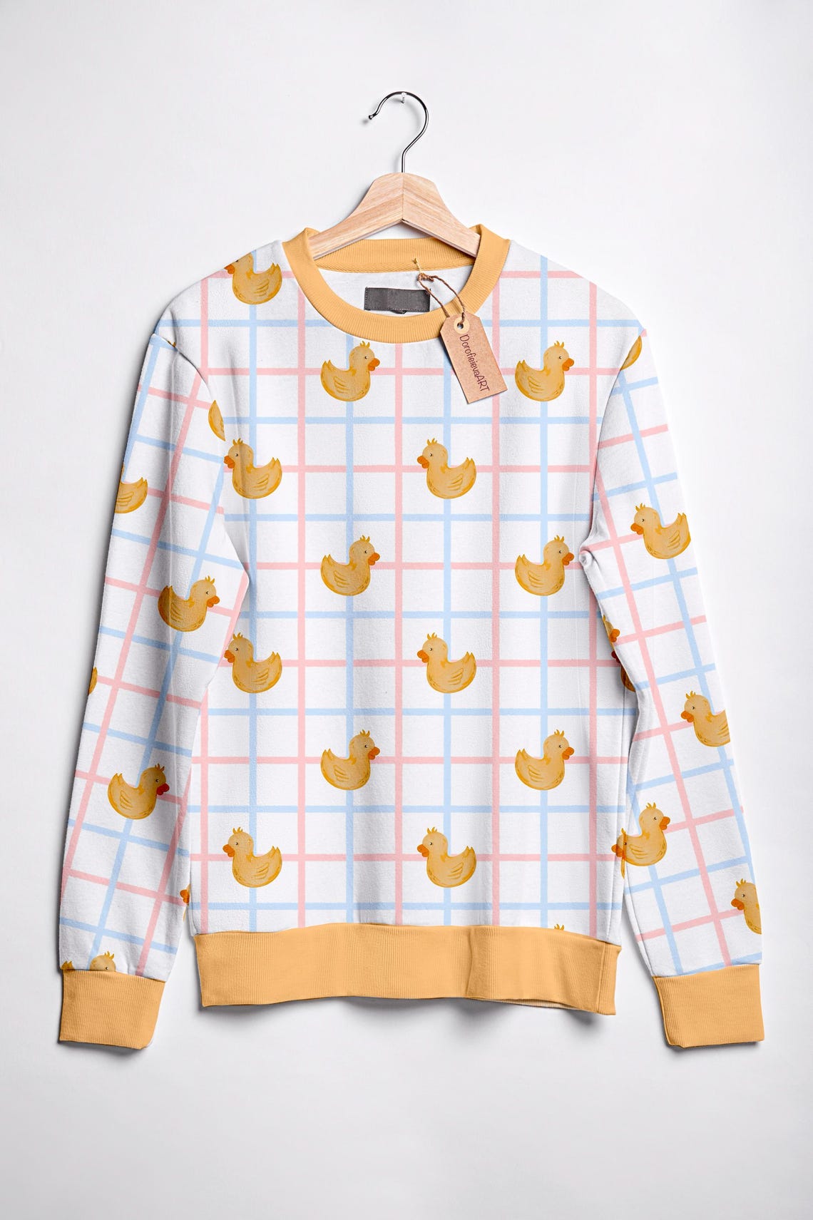 Cute Duck Seamless Pattern, Watercolor Bath Duck Digital Papers, Kids ...