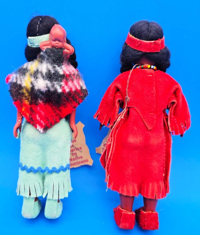 Vintage Native American Indian Dolls 1960s Made by the Cherokees in N.C ...