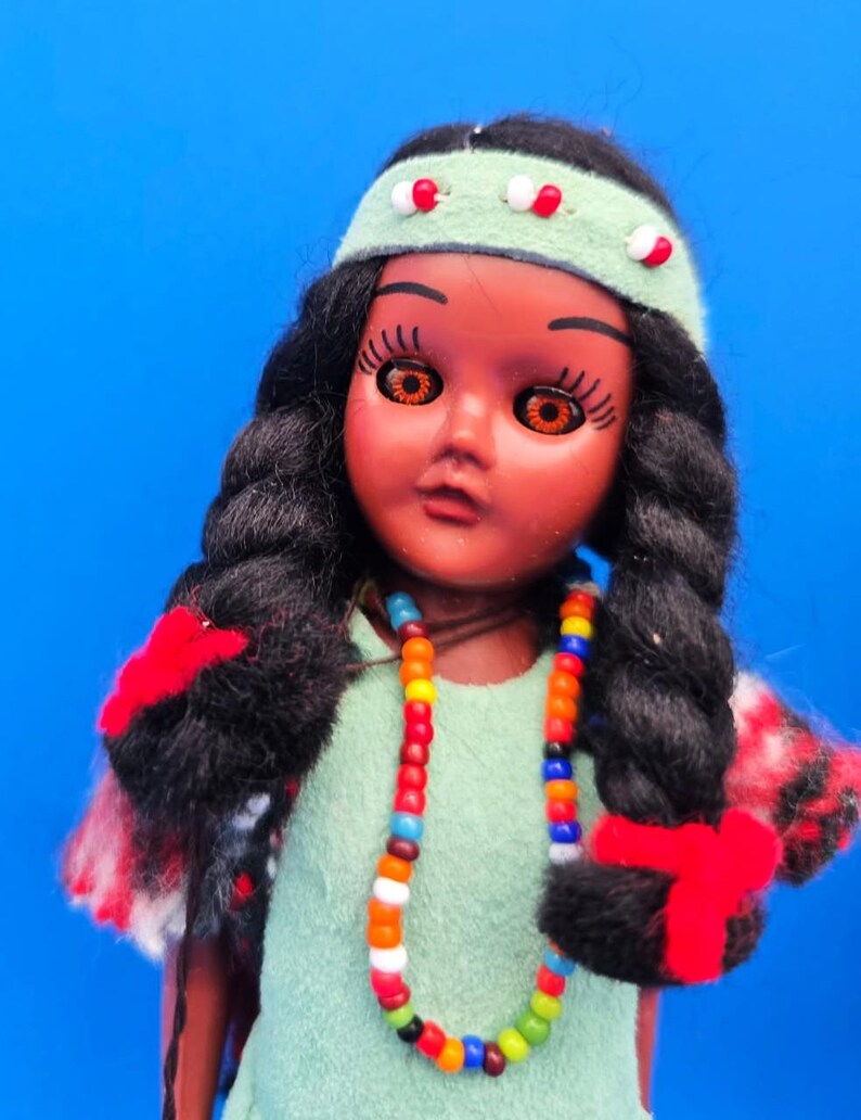 Vintage Native American Indian Dolls 1960s Made by the Cherokees in N.C ...