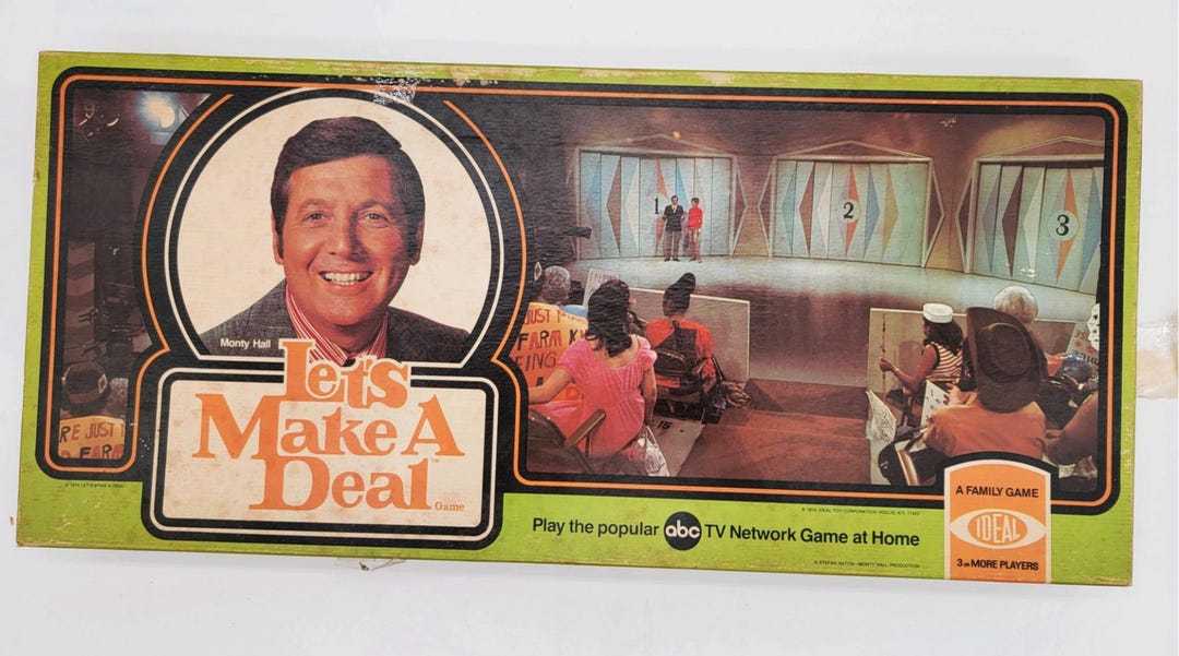 1974 Let's Make A Deal Board Game W/ Monty Hall by Ideal Toy Corp - Etsy