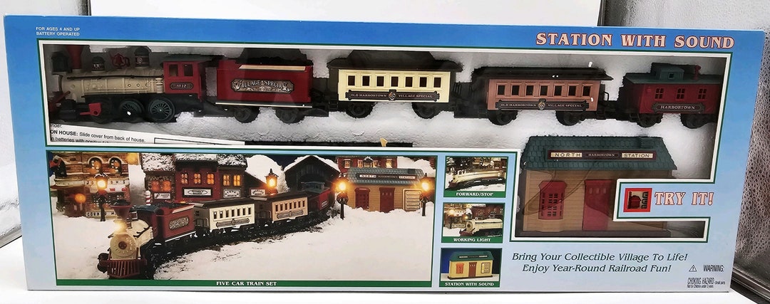 New Bright Industries 171L Five Car Train Set W/sound Factory Sealed ...