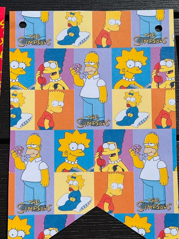 Simpsons Flag Banner Etsy