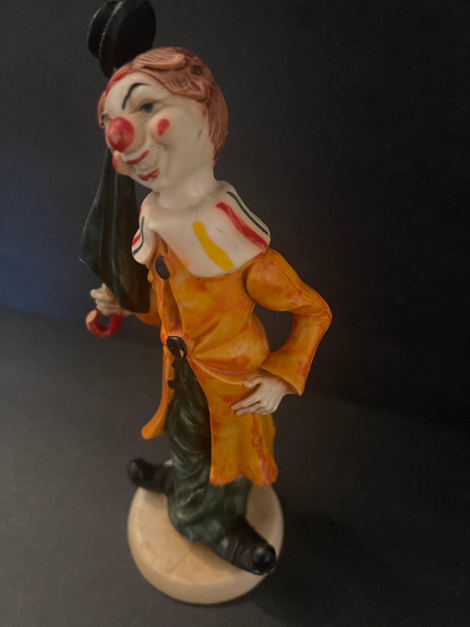 Vintage Clown Figurine / Made in Italy Creepy Clown Figurine | Etsy