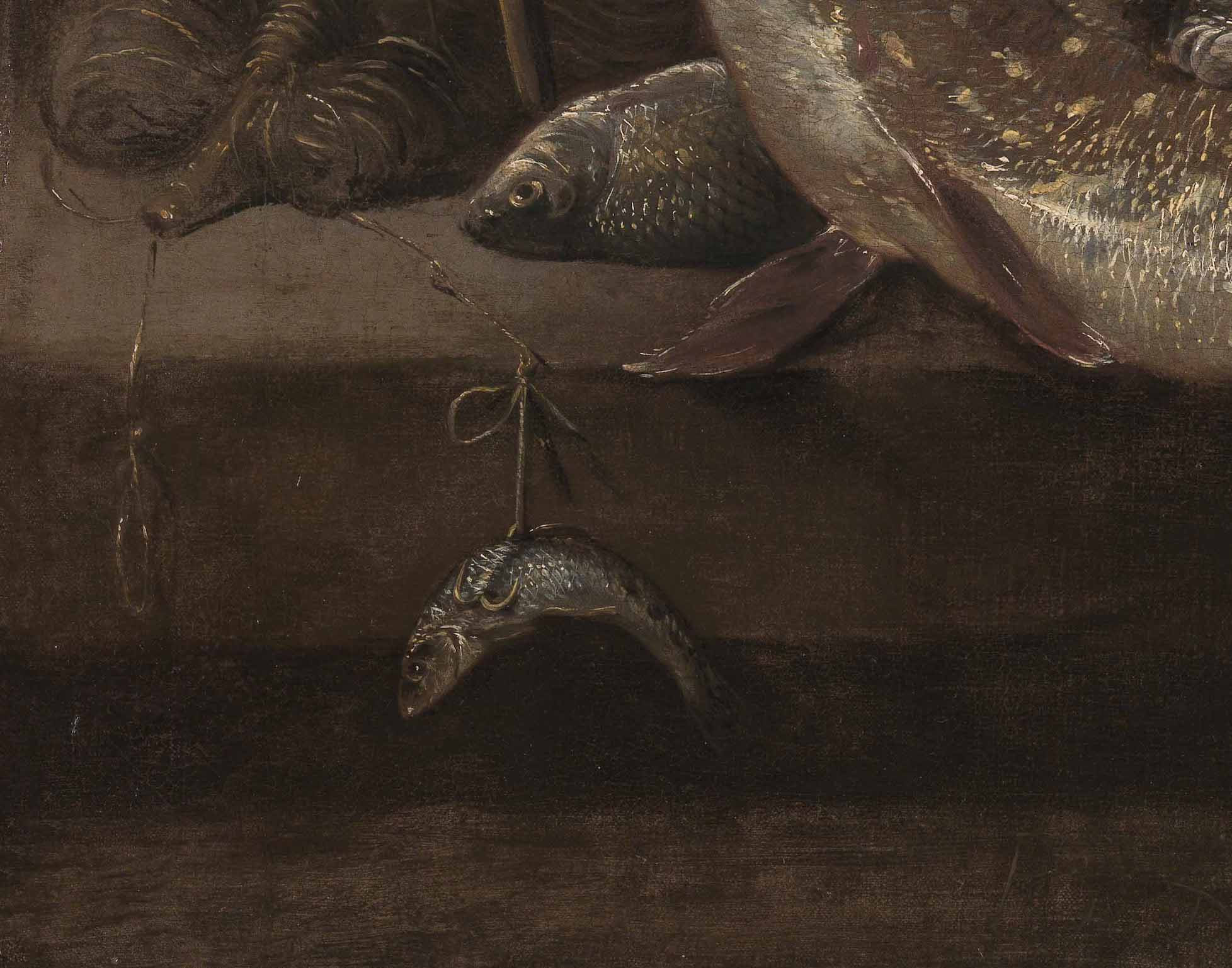 Fish Still Life Painting | Vintage Oil Painting Print | Coastal ...