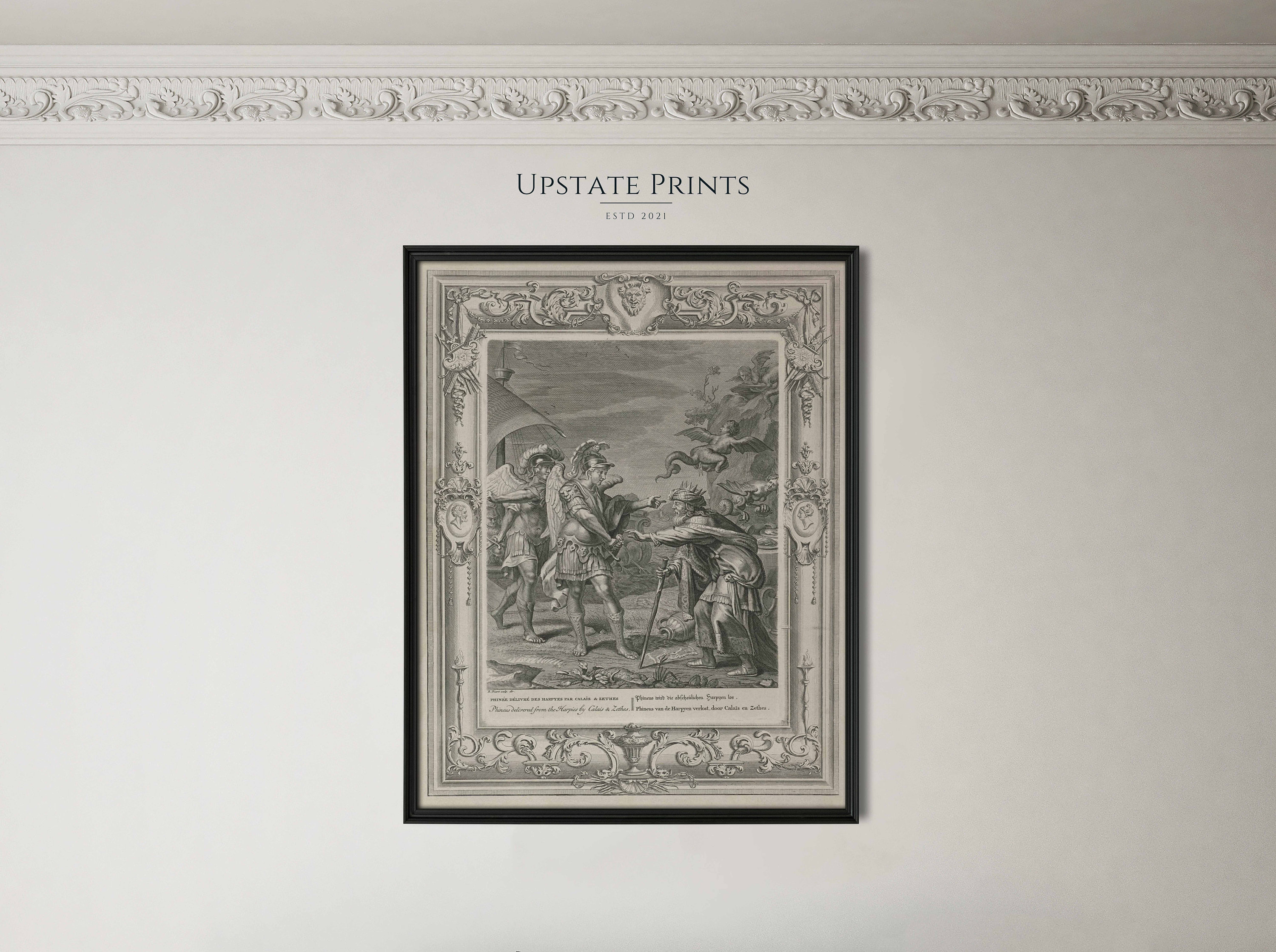 Liberation of Phineus | Greek Mythology Art | Academia Decor | Art ...