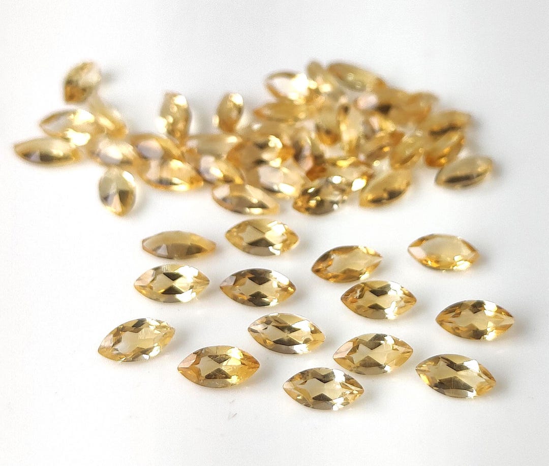 2x4 Mm Citrine Marquise, Natural Citrine 2x4mm Marquise Cut Faceted ...