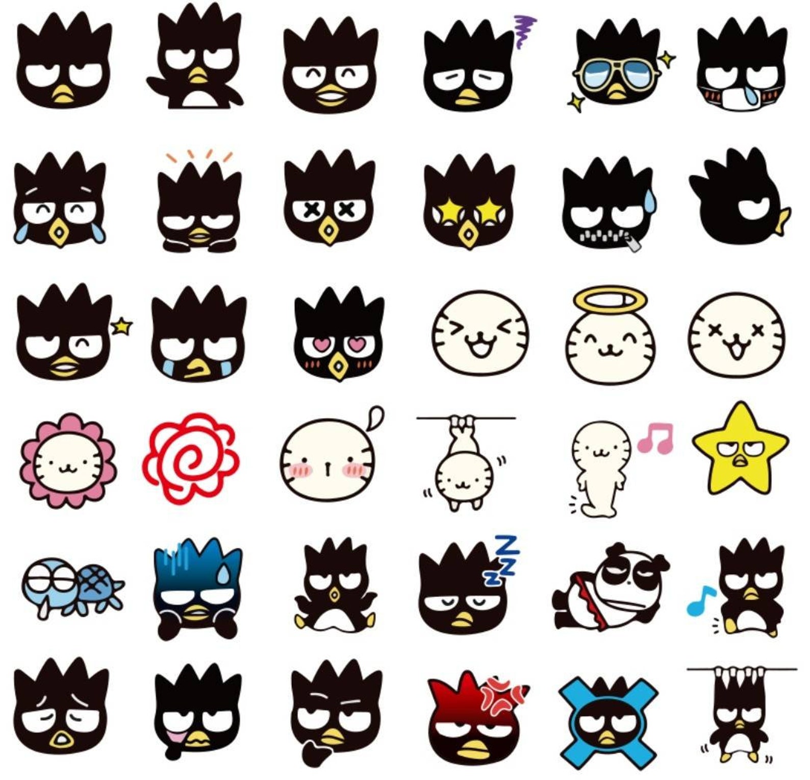 Badtz-Maru Scrapbook Stickers/Sanrio XO Stickers/Cartoon | Etsy