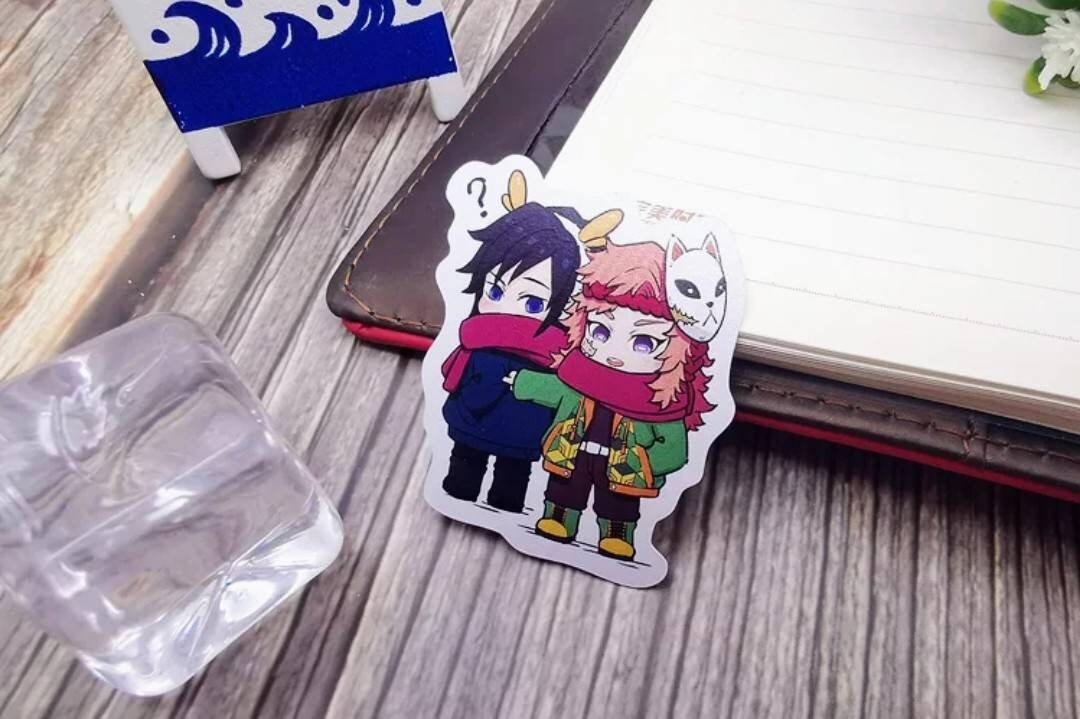 Cute Version Demon Slayer Scrapbook Stickers/Paper Journal | Etsy
