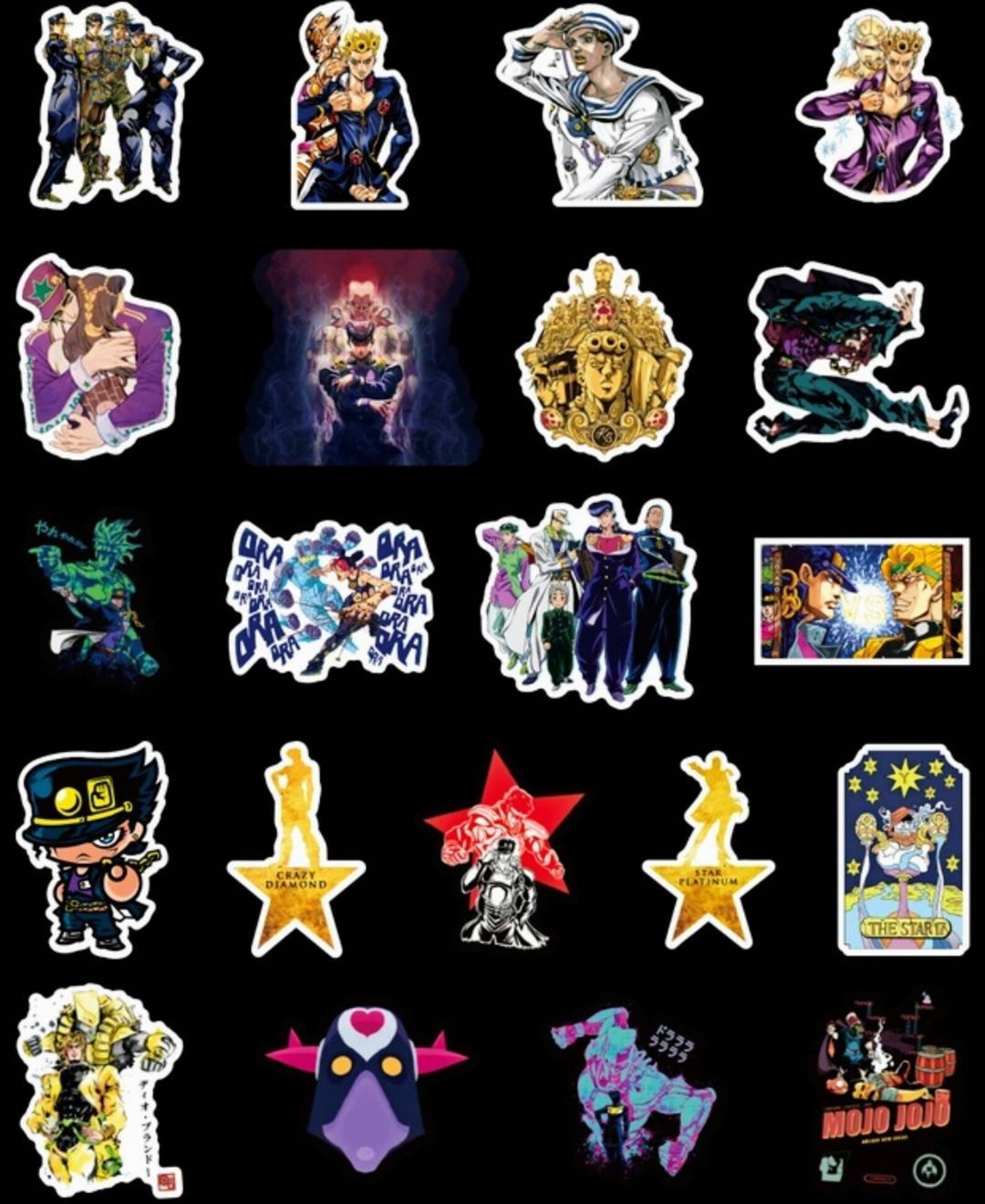 ON SALE50pcs JoJo's Bizarre Adventure Stickers/Anime | Etsy