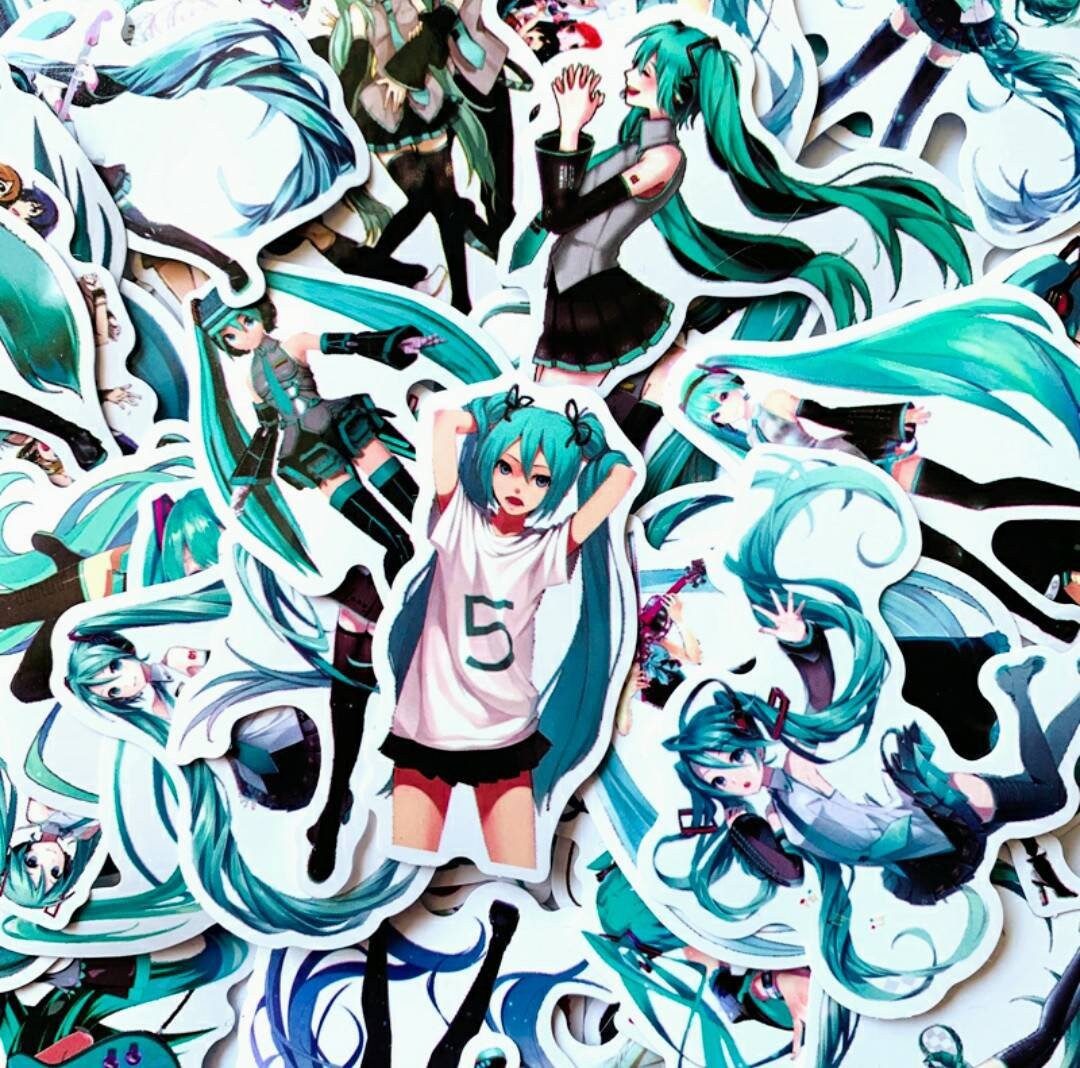 Hatsune Miku Stickers/Virtual Idol Stickers/Japanese Anime | Etsy