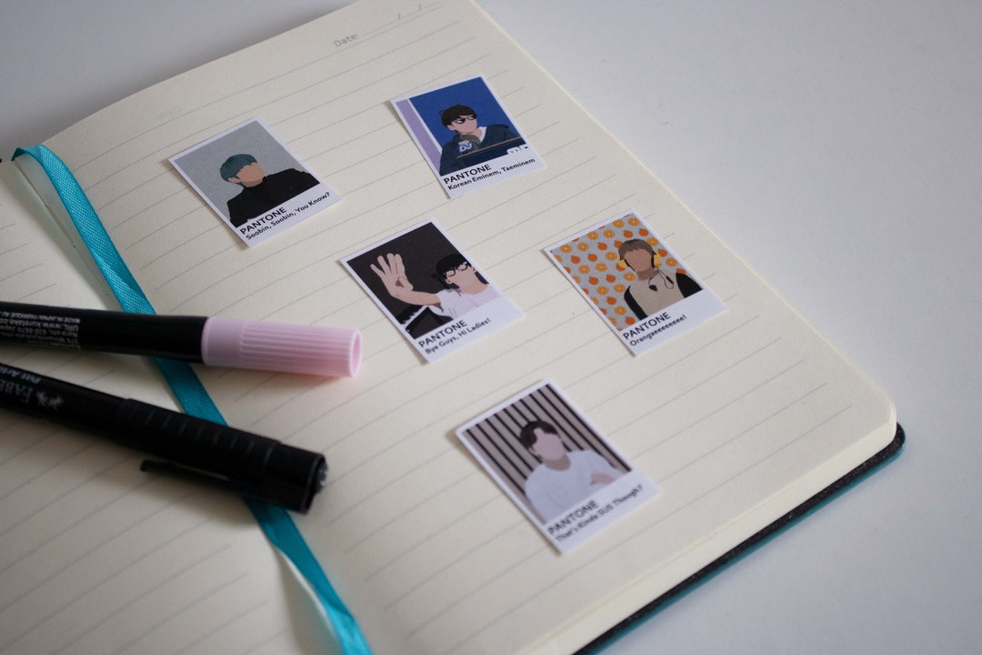 TXT Meme Pantone Sticker Set - Etsy