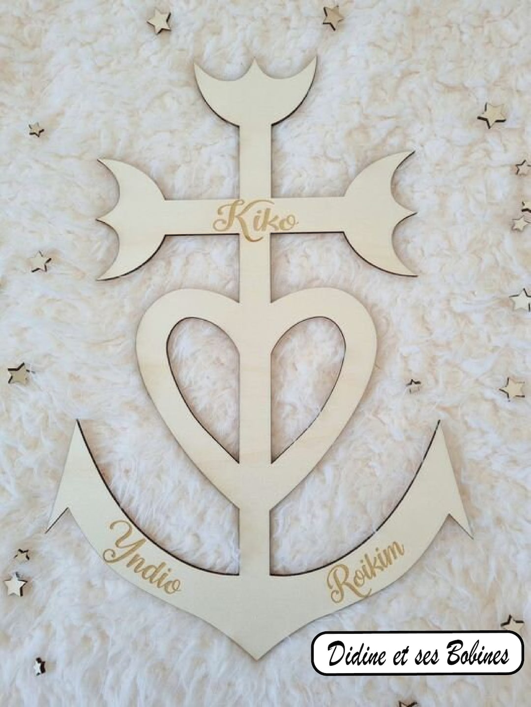 Wooden Camargue Cross Camargue Cross Decoration Personalized Decoration ...