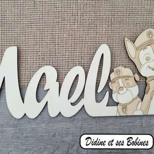 Paw Patrol Door Plate Paw Patrol Decoration Personalized Name Door ...