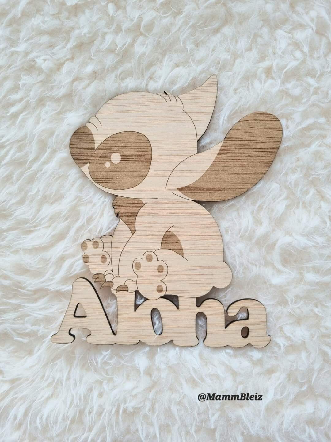 Wooden Stitch Door Plaque - Stitch Decoration - Disney Decoration ...