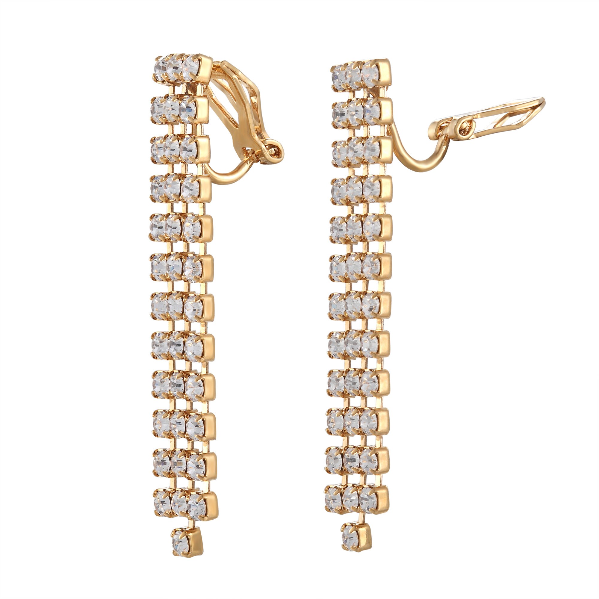 Swarovski Crystal Multi Strand Waterfall Necklace Party - Etsy UK