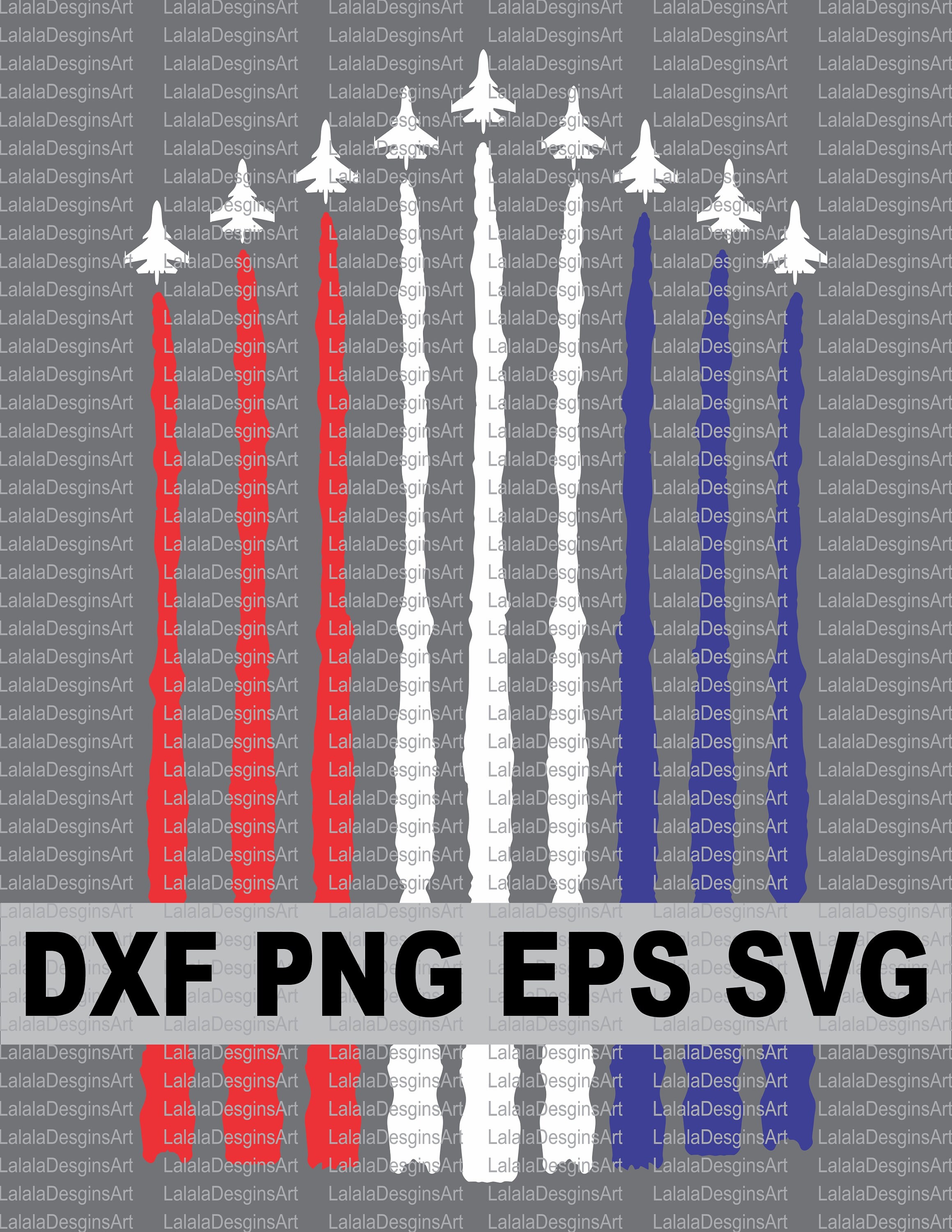 American Flag Aircraft Formation, Svg, Eps, Png, Pdf, for Cricut ...