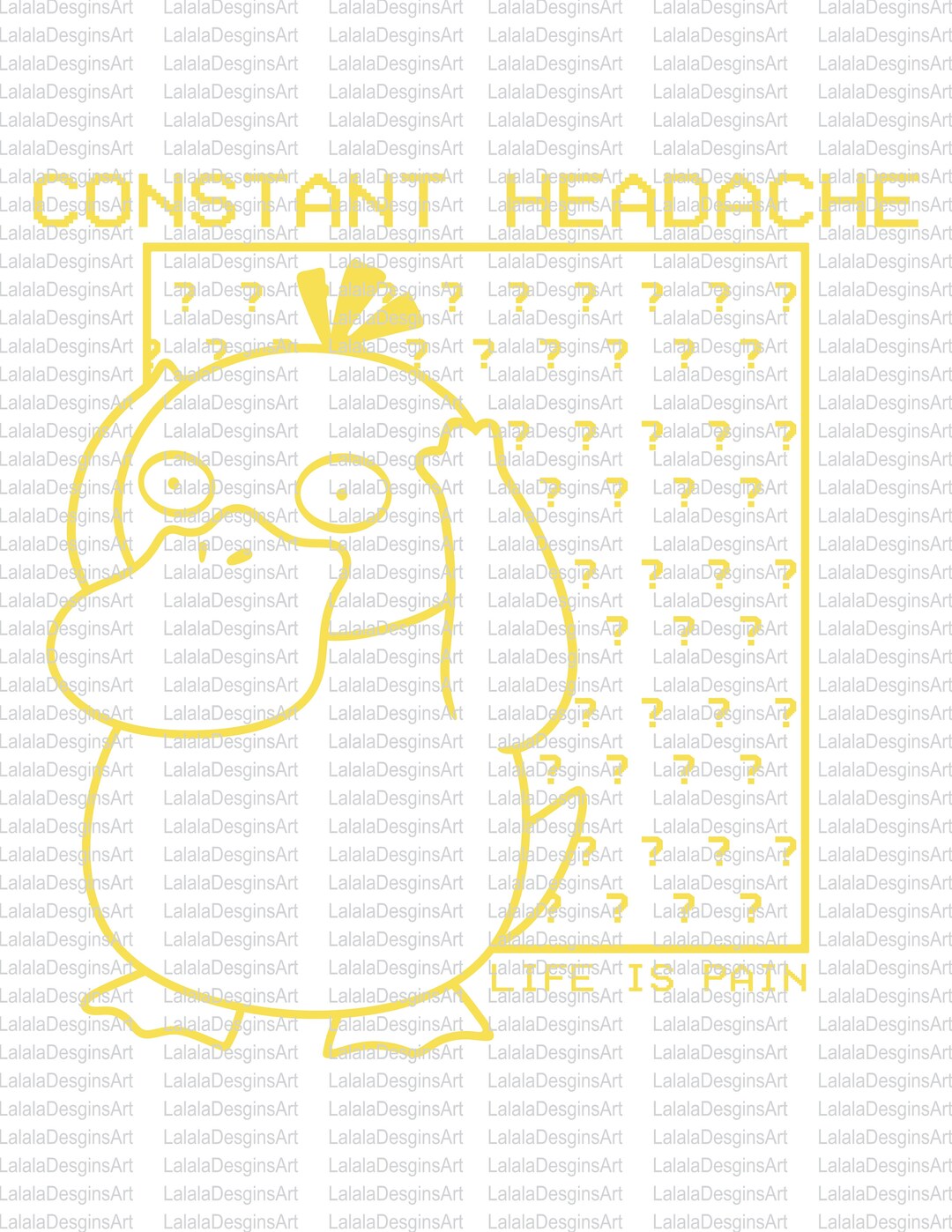Constant Headache,svg, Eps, Png, Pdf, for Cricut, Silhouette, Vector ...