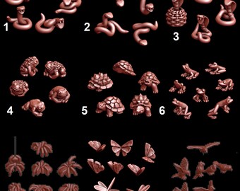 Swarm of Poisonous Snakes Mini DND Pathfinder Dungeons & - Etsy