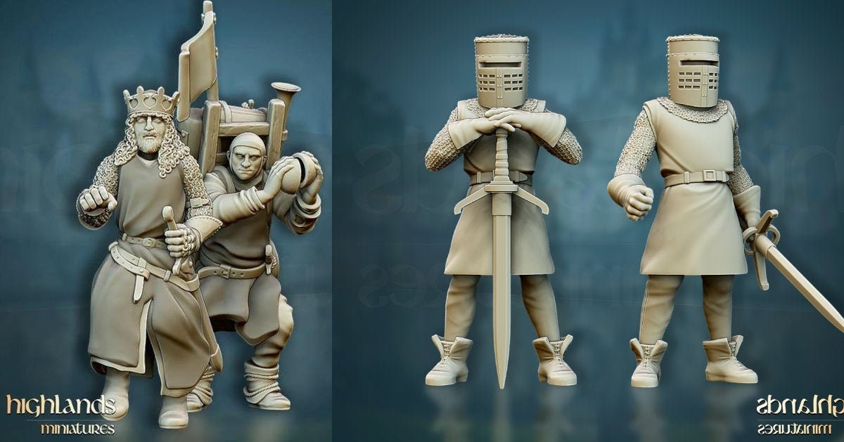 Legendary Monty Python and the Holy Grail Highlands Miniatures | Etsy