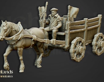 Toys & Games Role Playing Games Scenery for D & D Horse and buggy ...