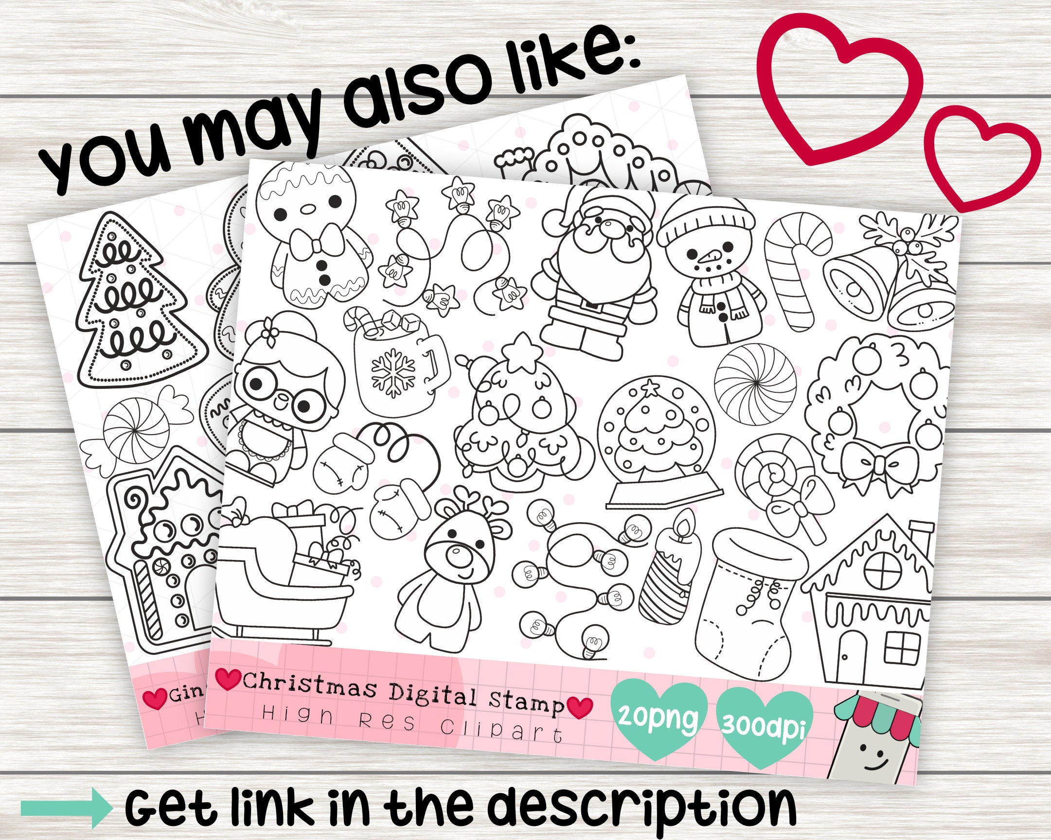 Christmas Doodle Clipart Gingerbread Png Christmas Printable Kids ...