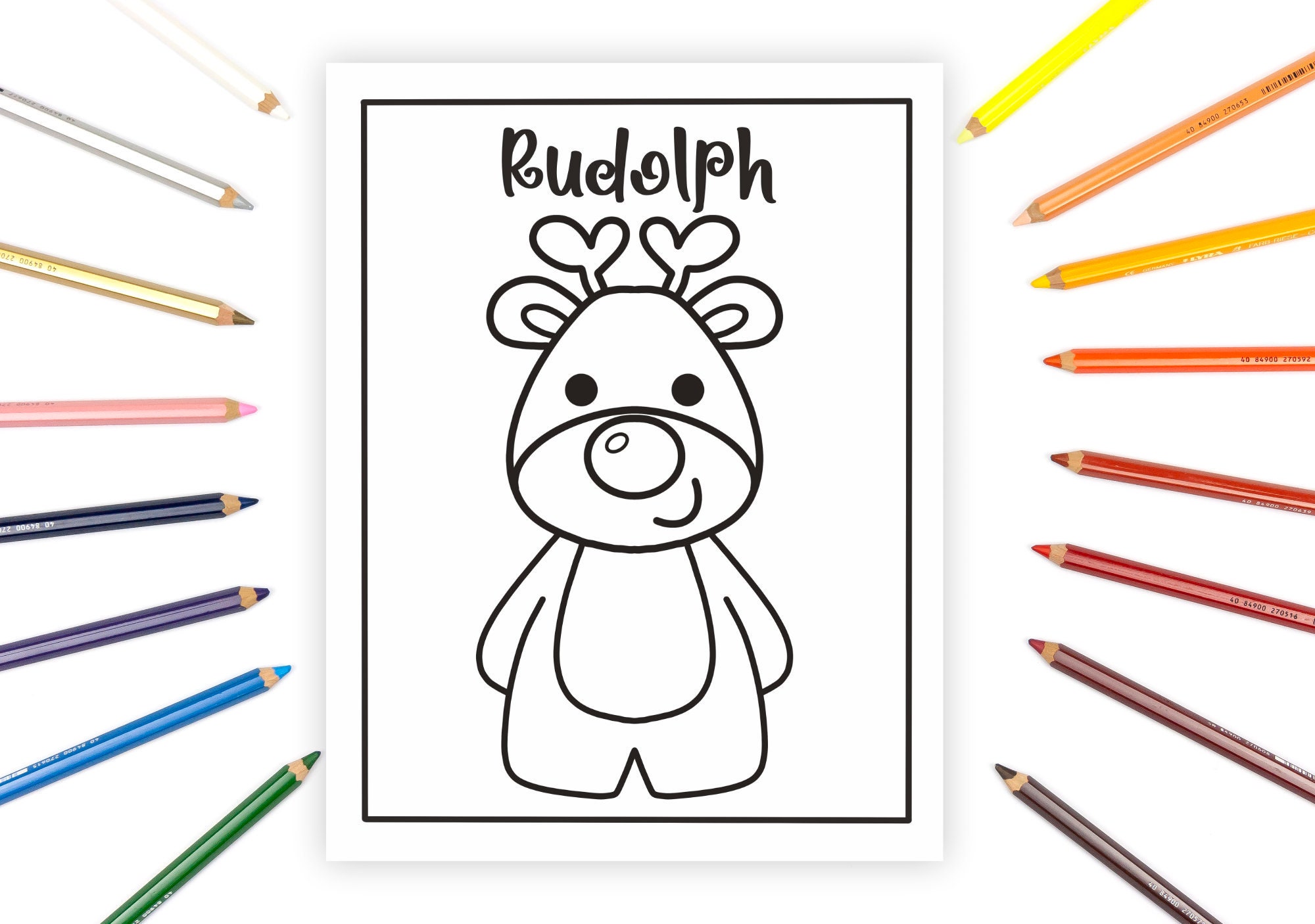 Christmas Doodle Clipart Christmas Printable Kids Coloring - Etsy