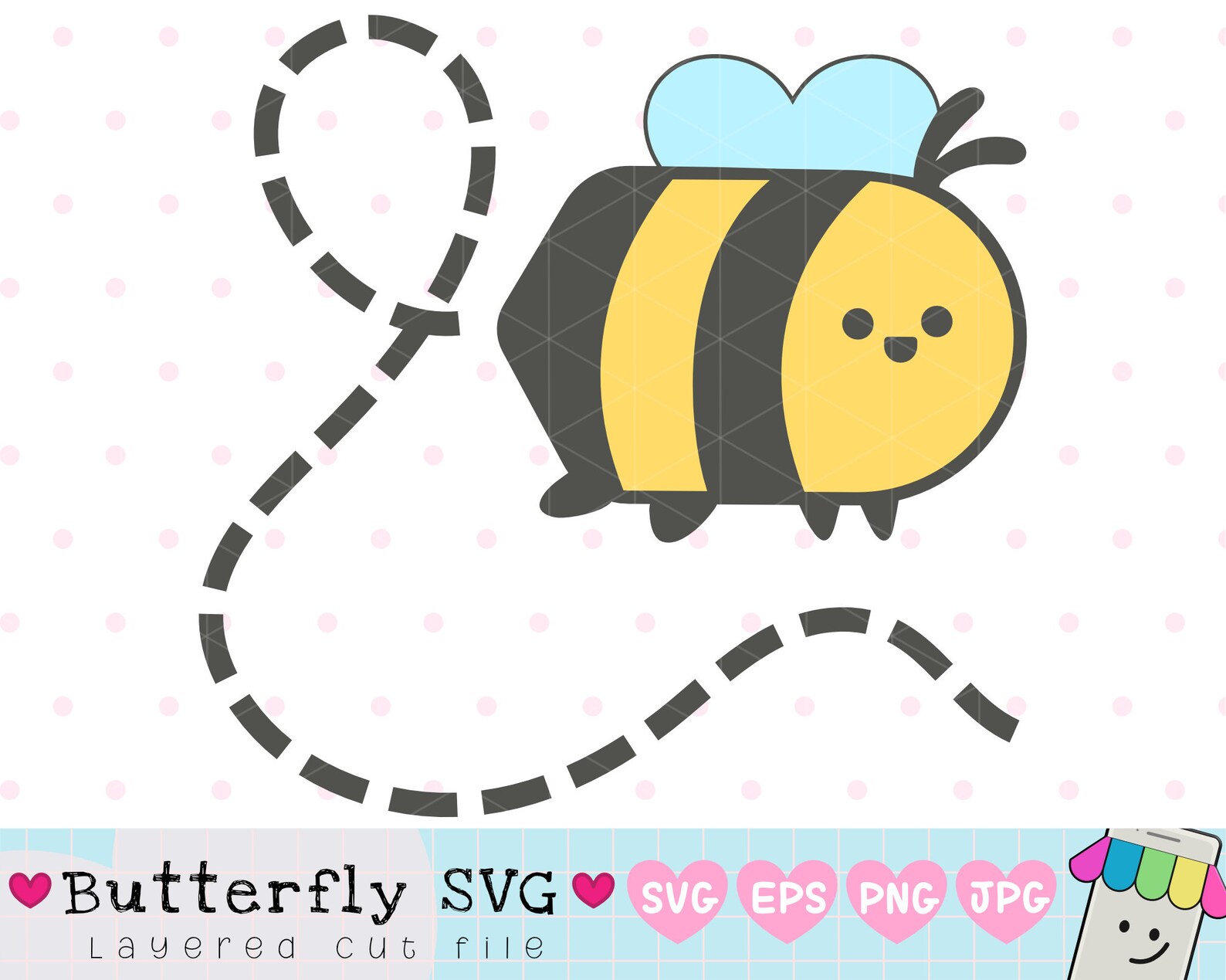 Baby bumblebee svg honey bee layered svg cute bee clipart | Etsy